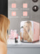 Mini Fridge 10L Portable Mirrored Beauty Cooler Warmer for Bedroom ...