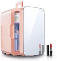 Mini Fridge 10L Portable Mirrored Beauty Cooler Warmer for Bedroom ...