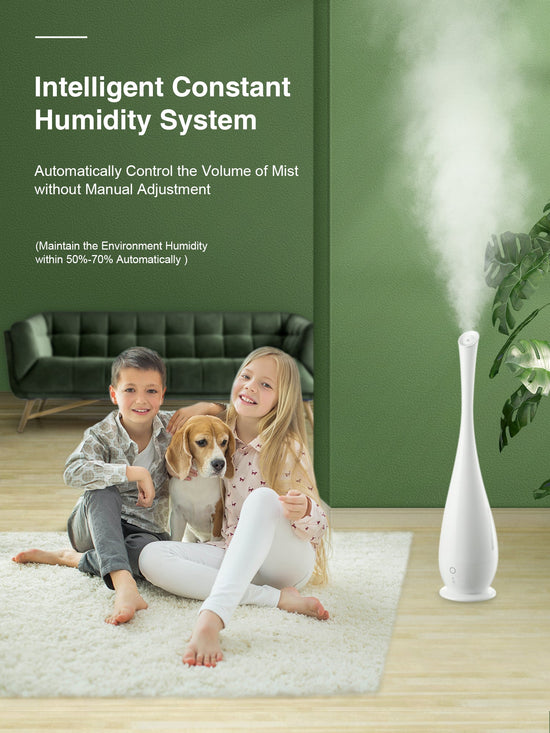 Smart Cool Mist Floor Humidifiers for Large Room, Remote Control, Oil ...