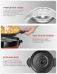 AICOOK Bowl Popcorn Machine, 24-Cup Fast Heat-up, Dishwasher Safe