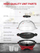 AICOOK Bowl Popcorn Machine, 24-Cup Fast Heat-up, Dishwasher Safe