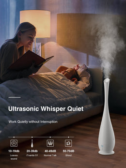 Smart Cool Mist Floor Humidifiers for Large Room, Remote Control, Oil ...