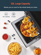 AICOOK 24qt Air Fryer Oven, 10 Functions, Accessories Included